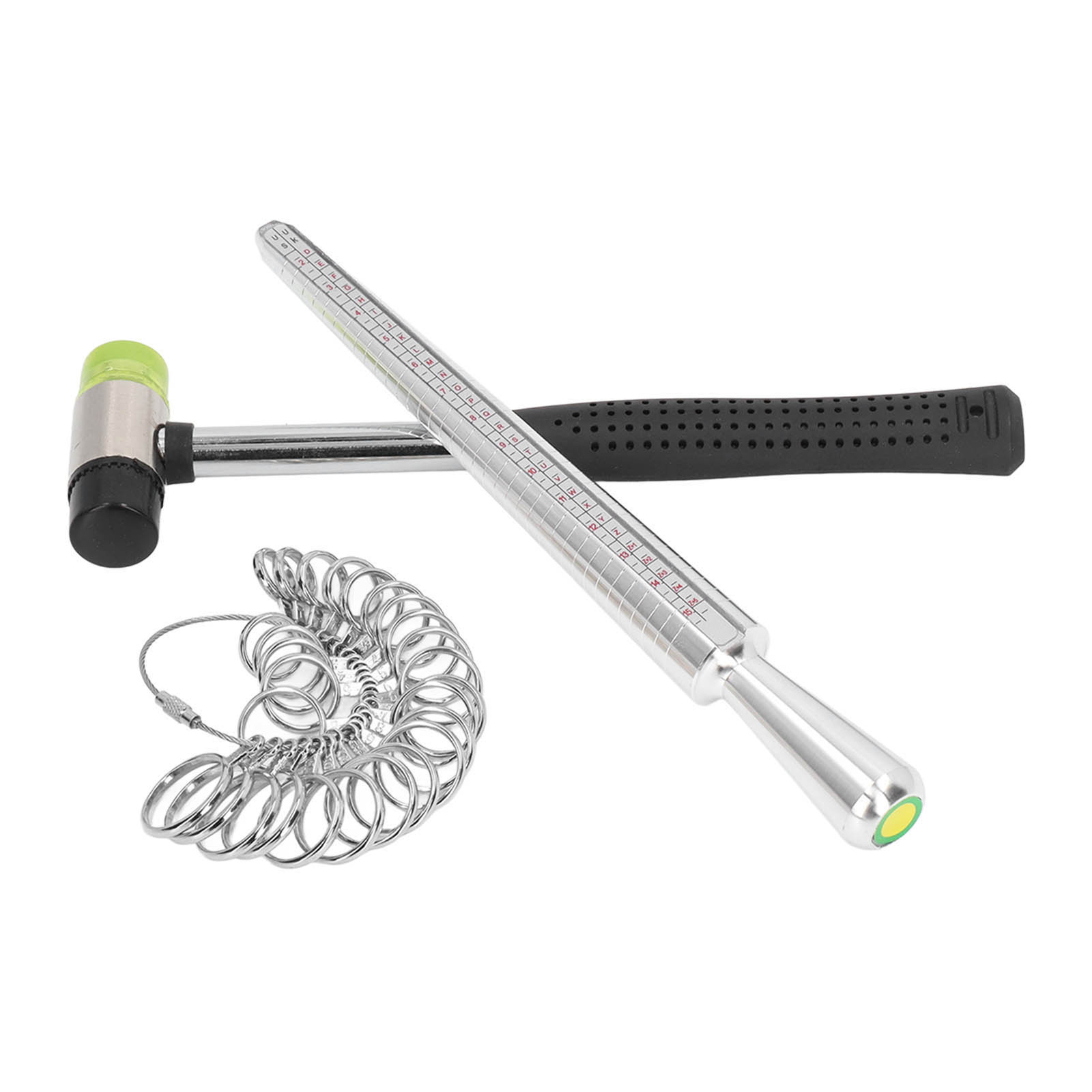 Ring Sizer Measuring Tool Mandrel Gauge Jewelry Hammer Measurement ...
