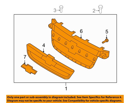 GM OEM 07-11 Aveo Front Bumper Grille Grille Components-Grille Assy ...