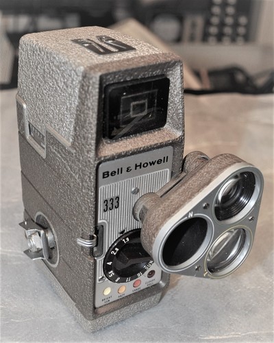 BELL & HOWELL MODEL 333 SUN DIAL 8MM MOVIE CAMERA VINTAGE WITH CASE | eBay