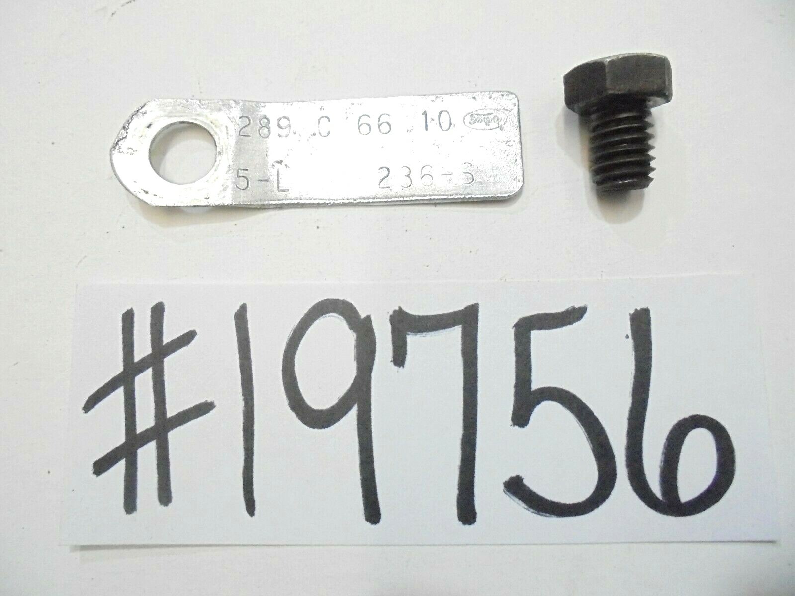 1966 Mustang 289 2V Barrel Engine ID Tag | eBay