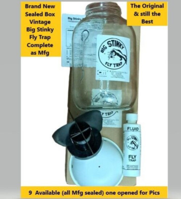 New Mfg Sealed Big Stinky Fly Trap Vintage Eco-Friendly Pest Control ...