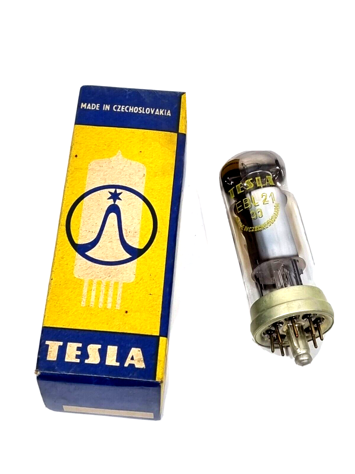 1x EBL21 Vintage TESLA Double Diode-Pentode Power Output TUBE EBL71 ...