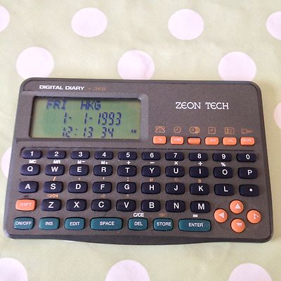 ZEON TECH Personal ORGANISER Digital Diary CLOCK Calculator SCHEDULER ...