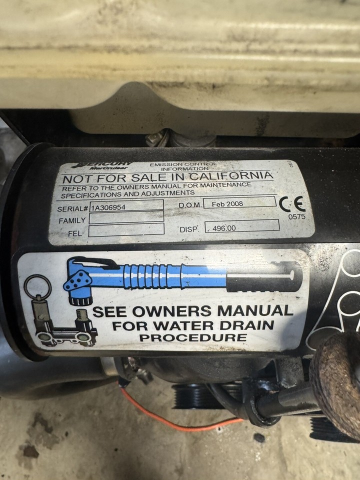 Mercruiser Mercury 496 mag 8.1 Drop In Engine Motor | eBay