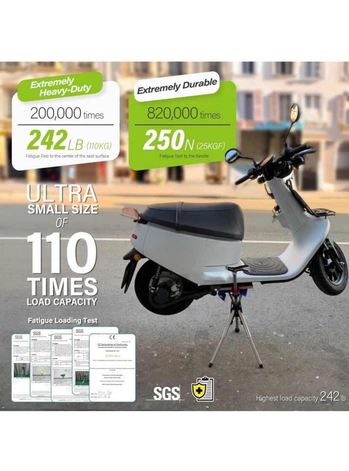 Ta-Da Chair Trekking Hiking Folding Walking Stick w/Seat 33.4” OPENBOX ...