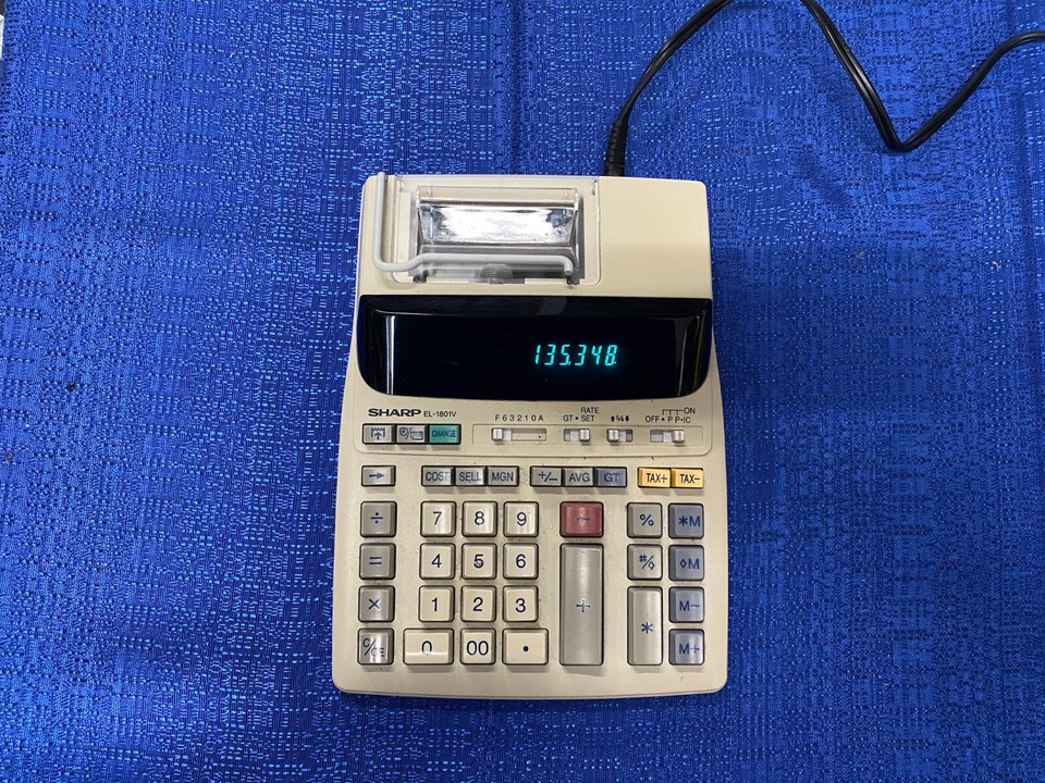 Sharp EL-1801V Adding Machine | eBay