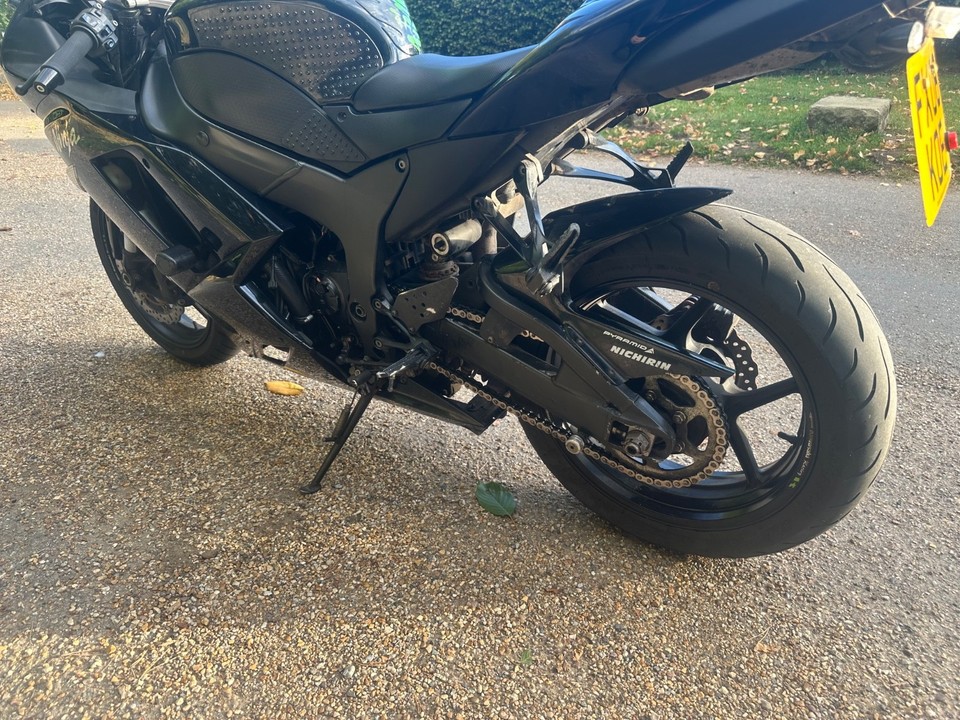 2008 08 KAWASAKI ZX6R NINJA ZX 600 P7F SPORTS 600 ZX636 ZX600R R6 BLACK ...