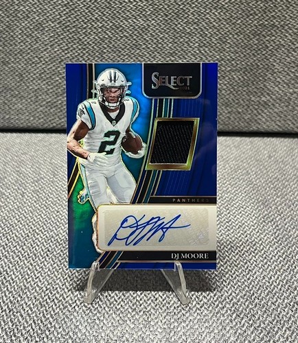 2021 Panini Select DJ Moore Autograph Blue Prizm Auto Relic /75 #SMP ...