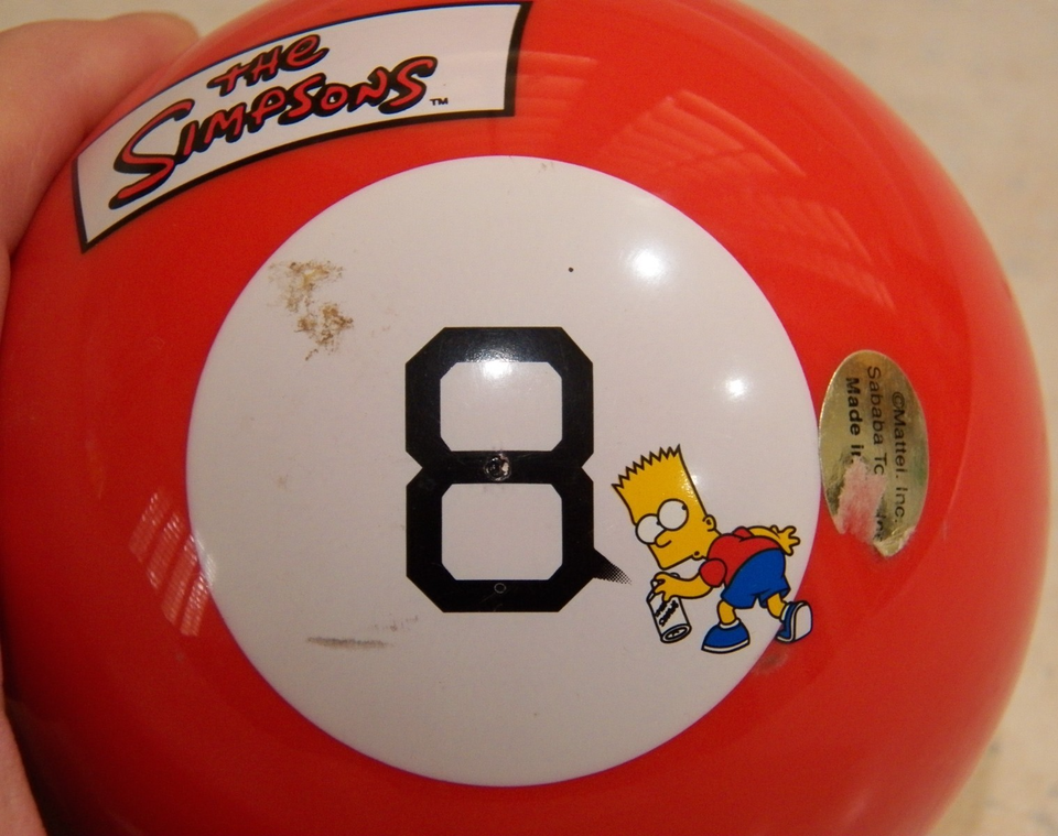 Simpsons Magic 8 Ball Mattel | eBay