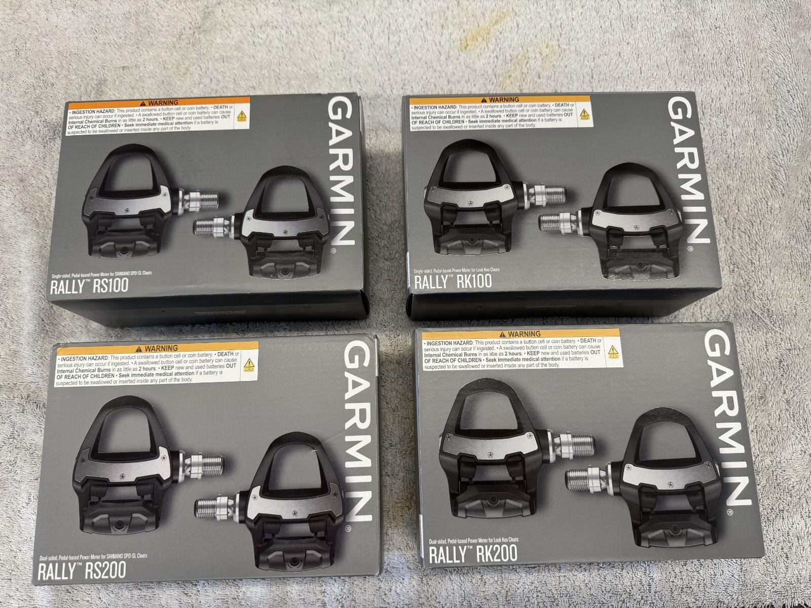 New Garmin Rally RS100, RK100, RS200, RK200 Power Meter Pedals ...