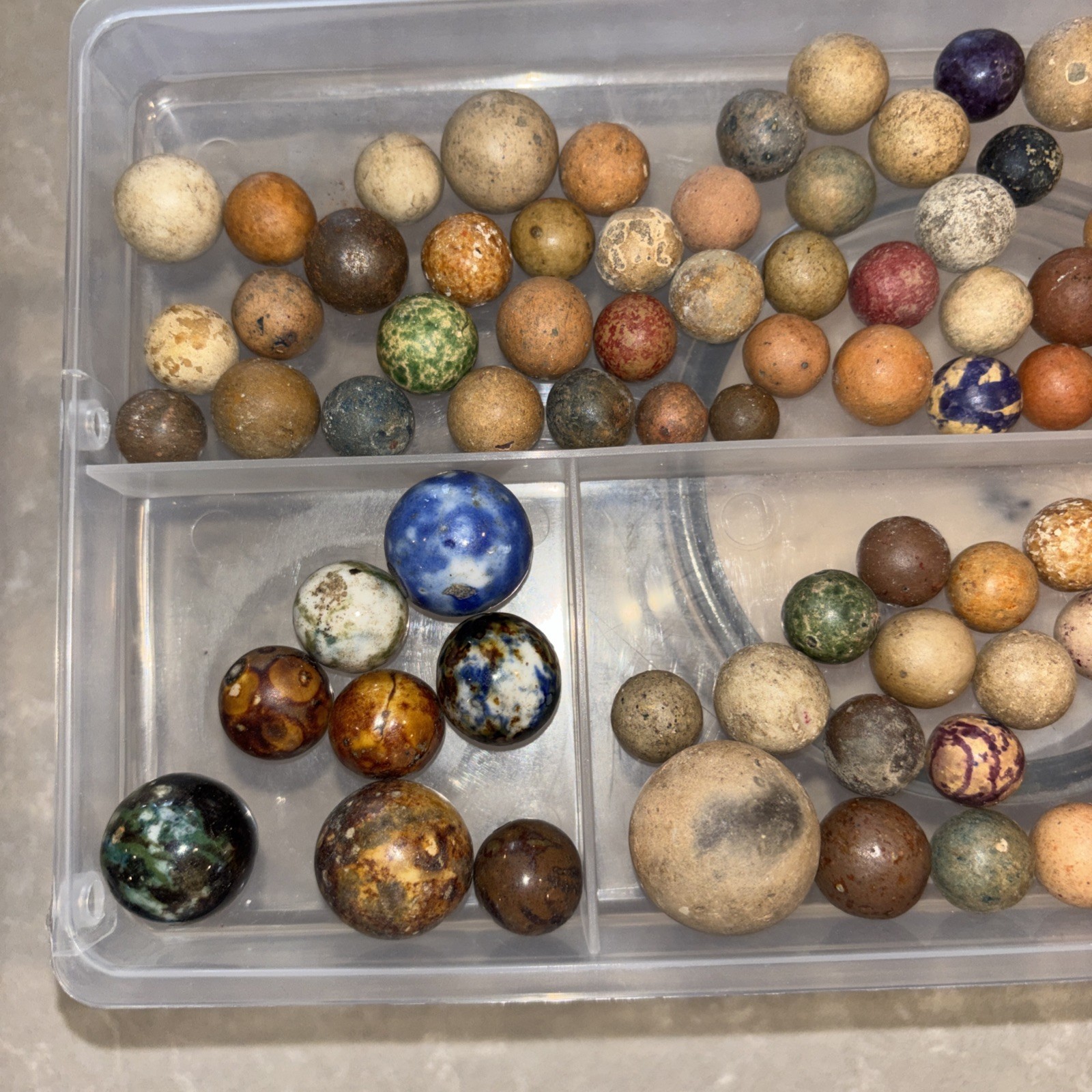 Lot of 120 German Handmade Clay Bennington Marble Other Clay Marbles | eBay