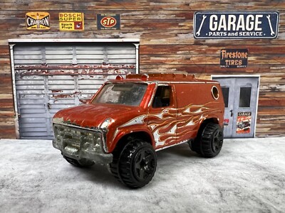 🇺🇸🇺🇸Hot Wheels Baja Breaker Van burnt Orange w/ Flames 1977 C14🇺🇸🇺🇸 | eBay