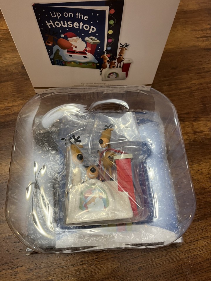 Hallmark Up On The Housetop Ornament Storybook Interactive Gift Set ...
