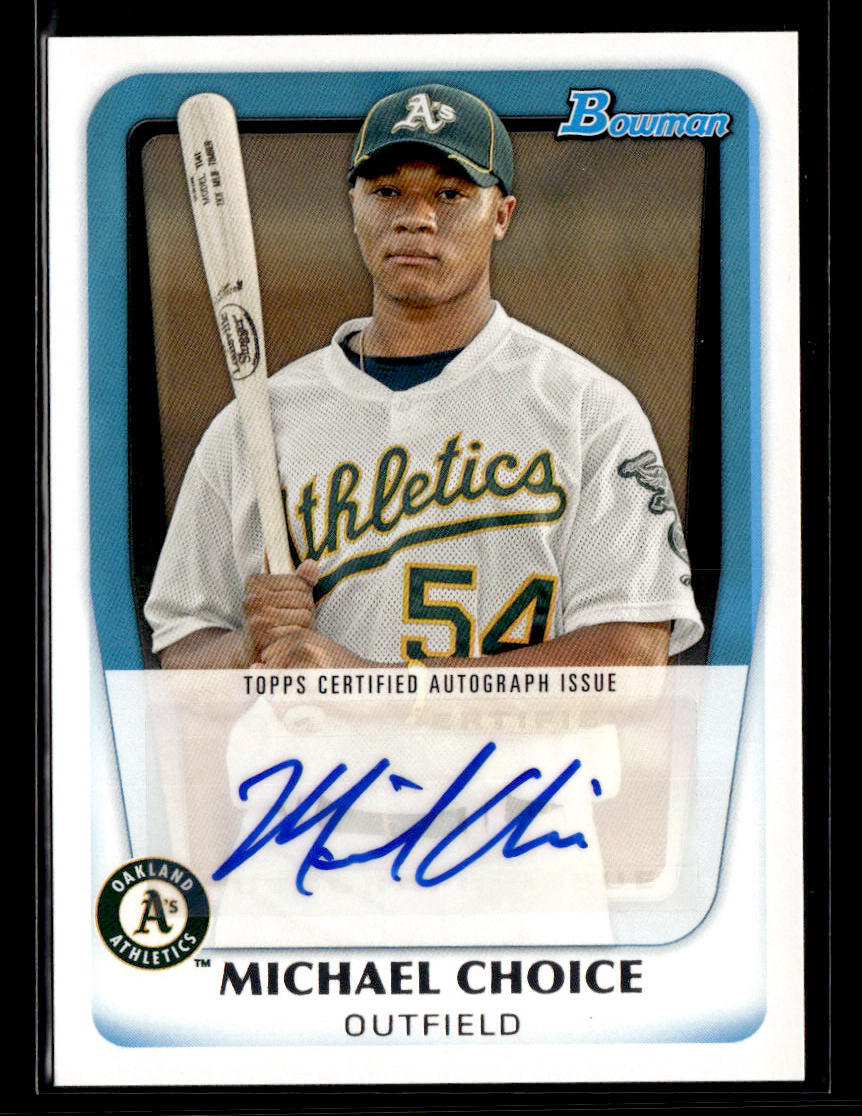 2011 Bowman Prospect Autographs #MC Michael Choice | eBay