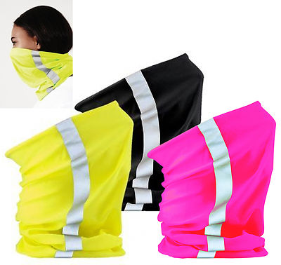 MORF ENHANCED HI VIZ -B950 MULTI-PURPOSE HAT SCARF HOOD NEON YELLOW ...
