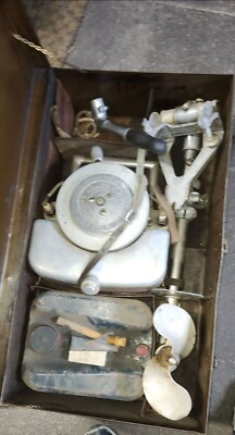 Vintage 1920s Johnson A-25 A25 Water Bug Outboard in Chest *Museum ...