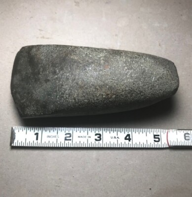 5.375" Rare Stone Celt Native American Artifact Hardstone polished ...