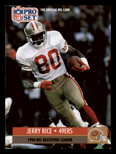 Jerry Rice HOF 1991 Pro Set #11 Receiving Leader 49ers Near Mint NM | eBay
