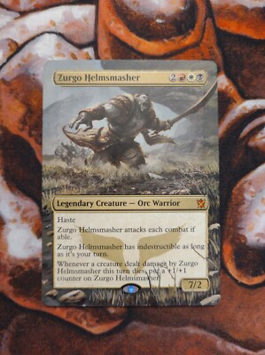 Magic the Gathering Zurgo Helmsmasher Hand Painted Unique Custom MTG ...