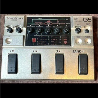 KORG TONEWORKS G5 ELECTRIC Bass Guitar Synth Processor Effect Pedal ...