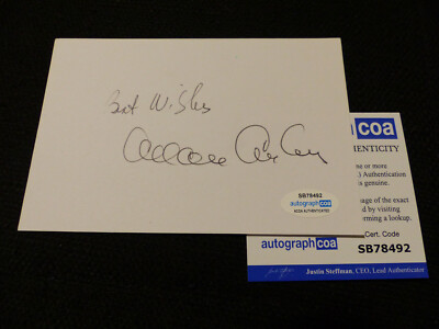 ALLAN ARBUS signed autograph 4x6 Autographed index card ACOA COA | eBay