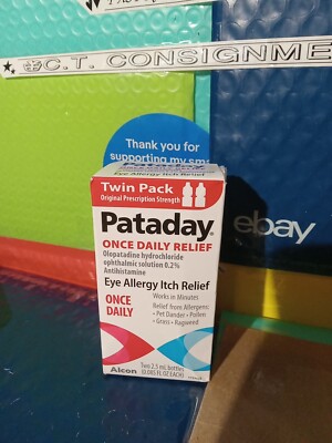 🆕️ ️TWIN PACK Alcon Pataday Once Daily Relief 2.5ml (each) Exp. 10/2025 ...