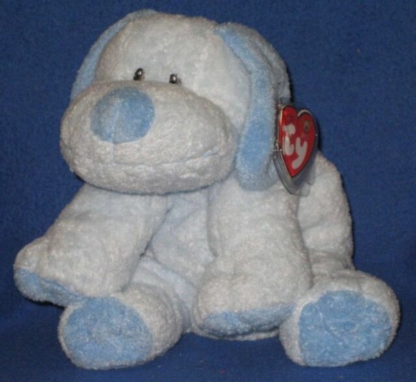 2006 Ty Pluffies Baby Whiffer Blue Puppy Dog Plush Beagle Beanie Toy ...