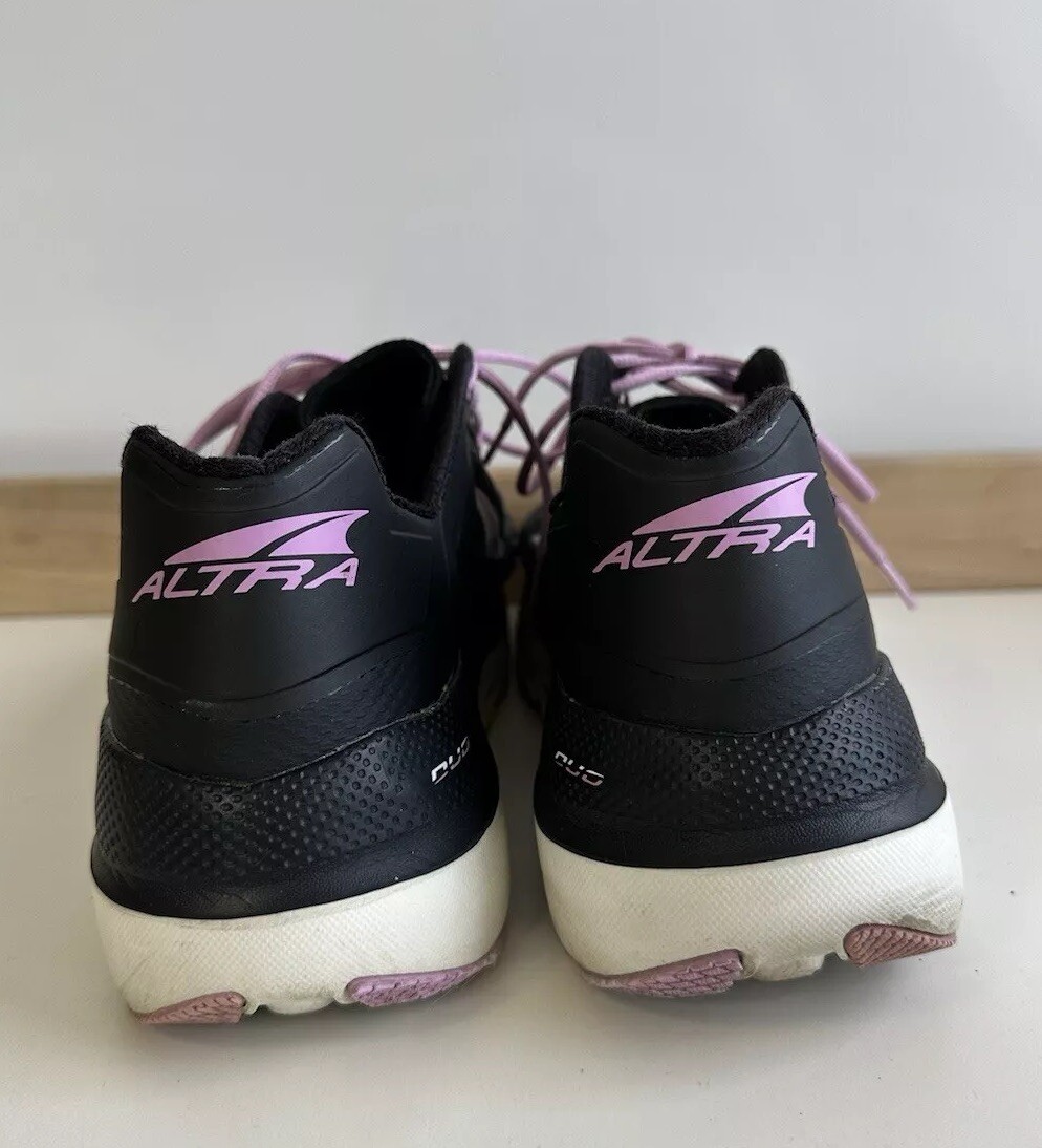 Altra Duo Shoes Knit Foot Shape Women Sz 10 Pink Black Running Comfort ...
