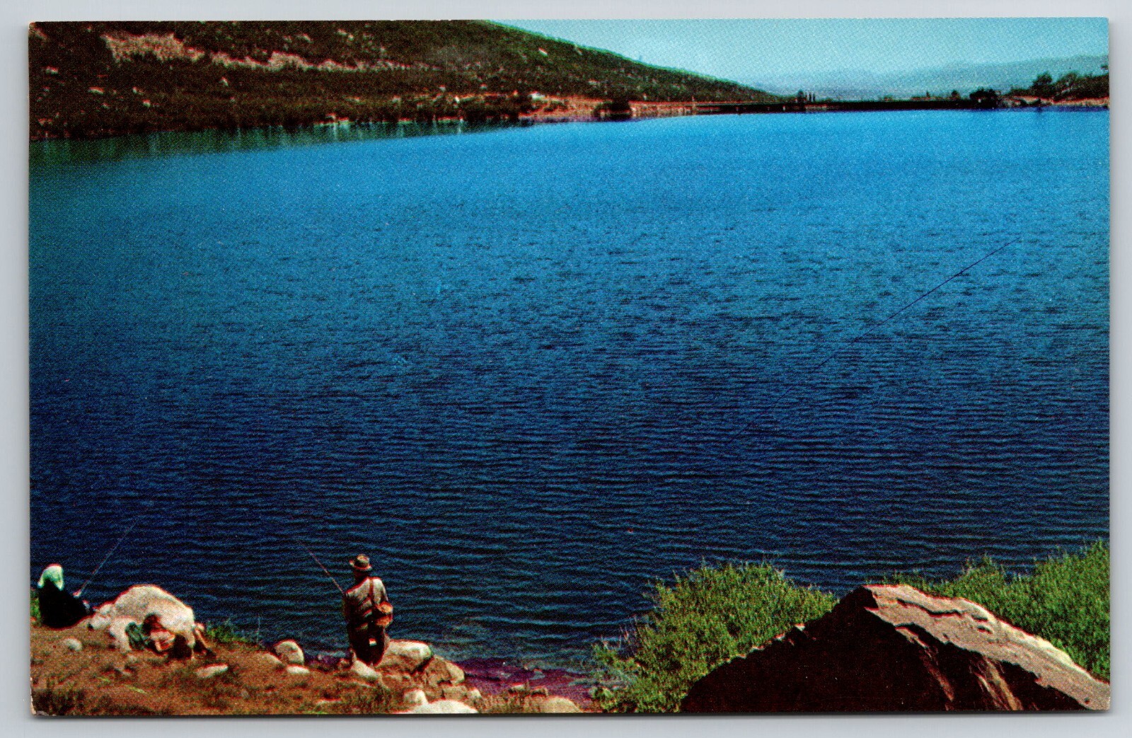 Fishing from Bank of Angel Lake, Nevada near Wells Postcard S0657 | eBay