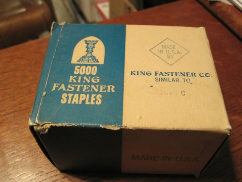 Vintage KING FASTENER / Duo-Fast Staples - 9/16" No. 7518-C (4000 ...