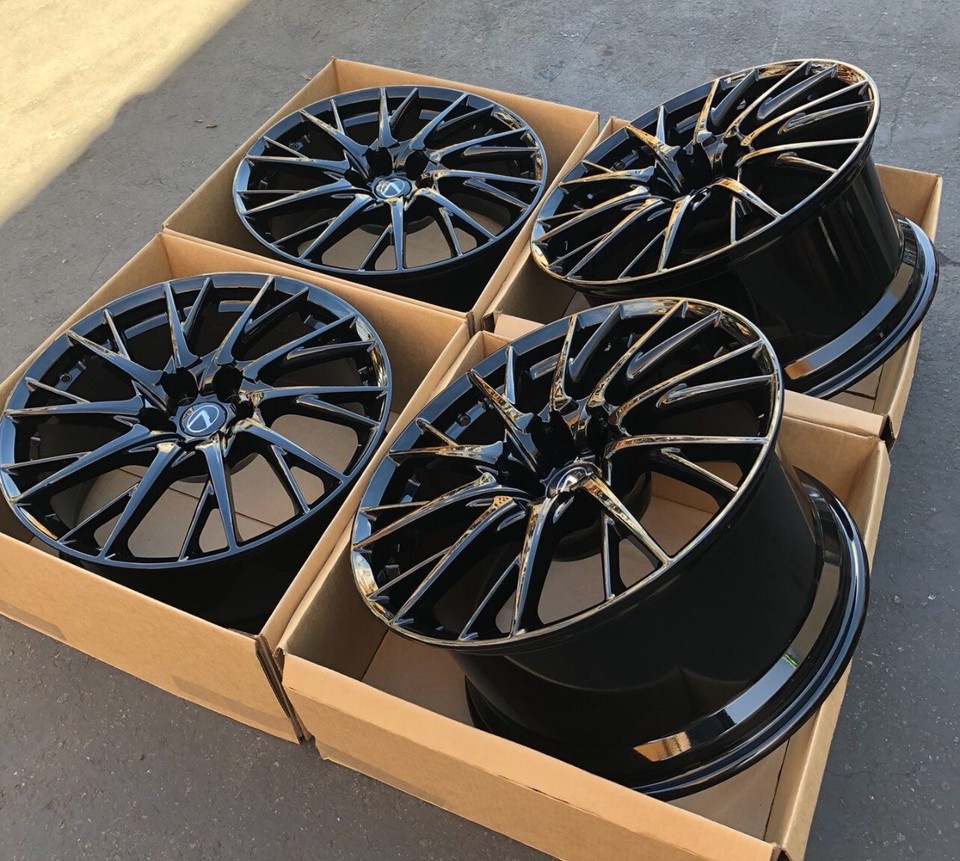 2015-2023 Lexus RC F RC-F 19" OEM Forged Black Rims Wheels RCF BBS ...
