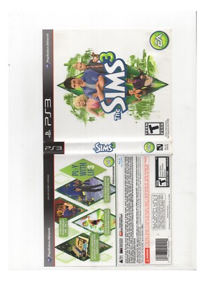 Sims 3 PS3 ARTWORK ONLY Authentic Original | eBay