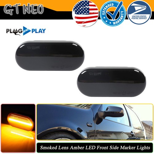 Smoked LED Side Marker Signal Lights For Volkswagen MK4 Jetta GTI R32 ...