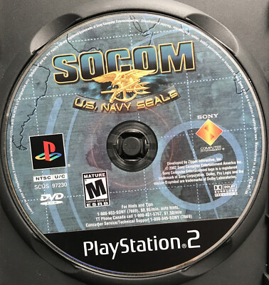 SOCOM US Navy Seals (Playstation 2, 2002) ps2 video game Wargame FPS ...