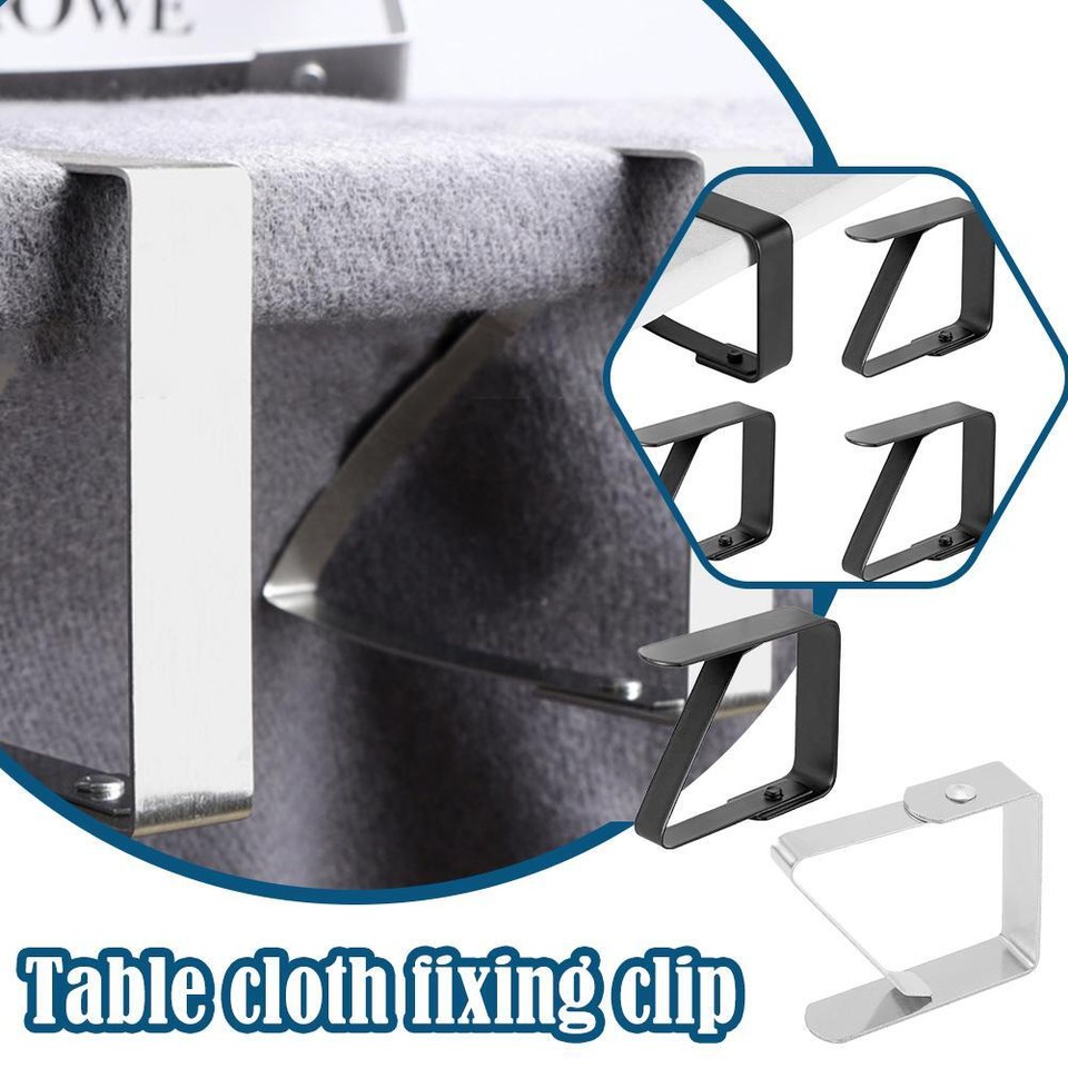 18/36 PCS Tablecloth Clips, Stainless Steel Table Cloth Clip Fastening ...