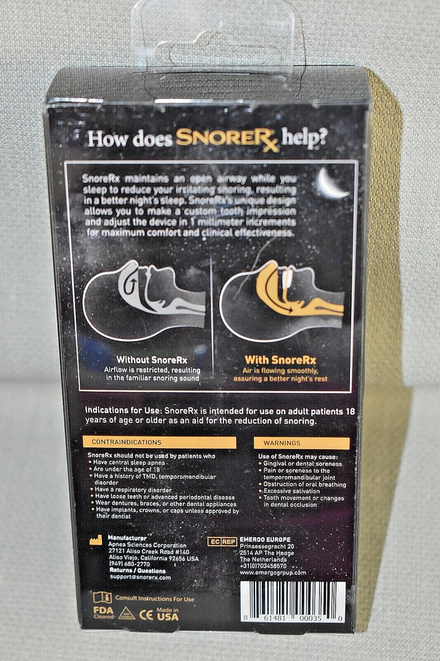 NEW SEALED SnoreRX, Reduce Snoring Mouth Guard **Free Shipping** | eBay