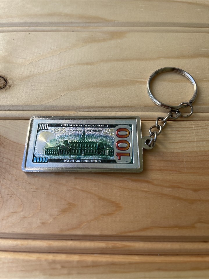 Money Keychain Hundred 100 Dollar Lucky Money US Souvenir Benjamin ...