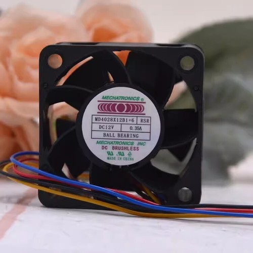 MECHATRONICS MD4028X12B1+6 4028 DC12V 0.35A 4-Wire Cooling Fan | eBay