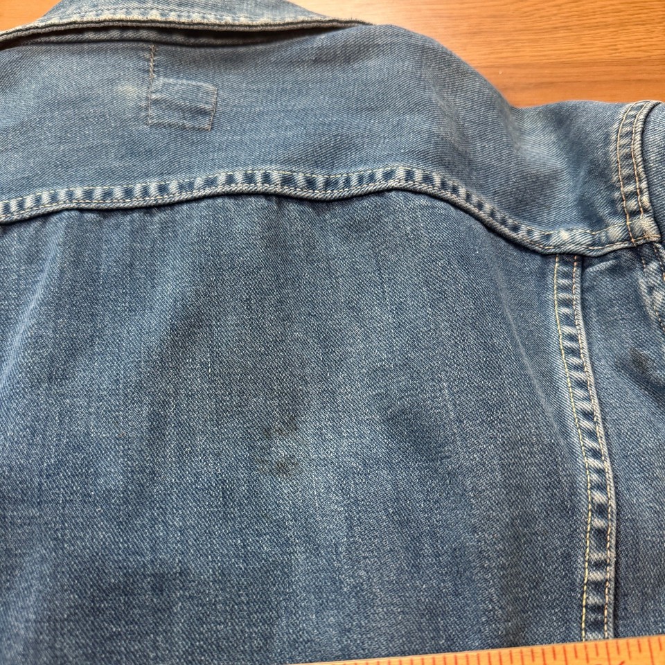 Vintage 70's Lee Riders 101-J Union Made Blue Jean Denim Trucker Jacket ...