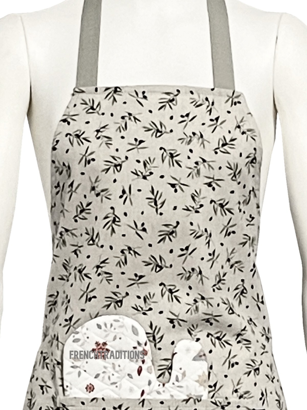 Handmade French Apron - Olives- Made in France | eBay