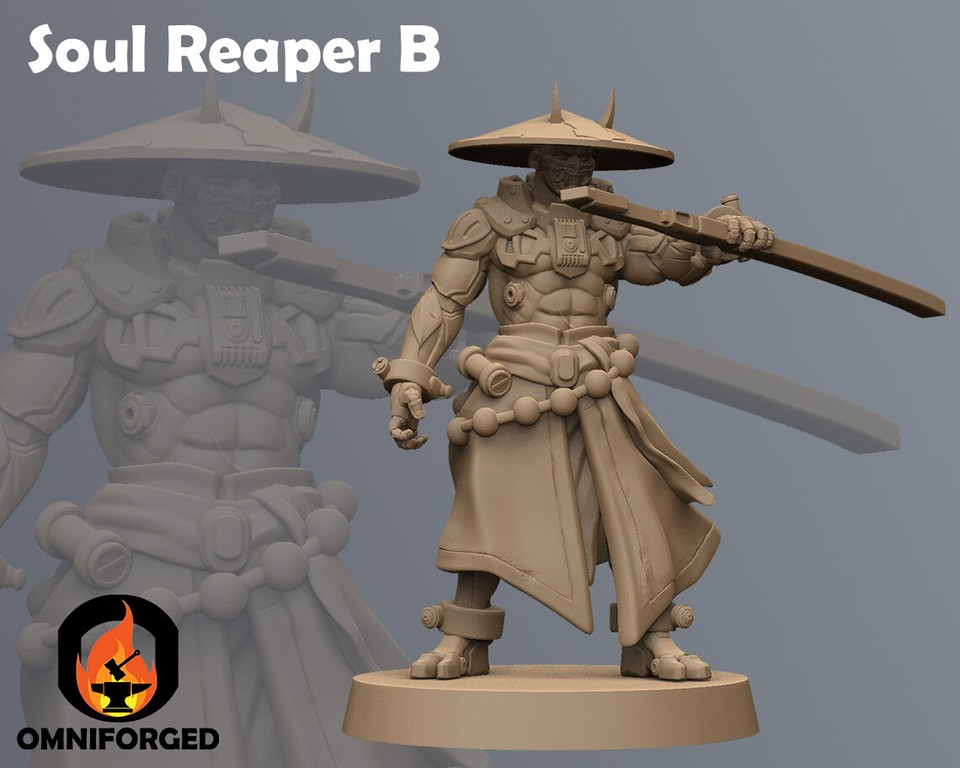 Cyberpunk Miniature Mini Bushido Soul Reapers Papsikels Cyborg 2077 RPG ...