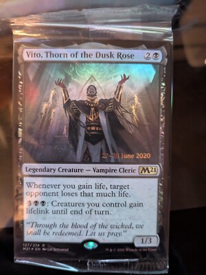 MtG - Vito, Thorn of the Dusk Rose - 2021 - (SEALED Boxtopper Promo ...