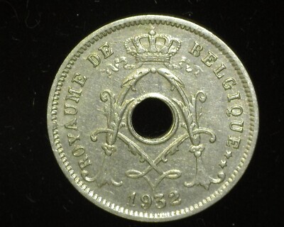 BELGIUM 1932 5 CENTIMES KM66 ABOUT UNCIRCULATED ~FCS-539 | eBay
