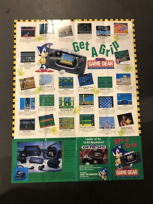 Sega genesis game gear Batman poster insert | eBay