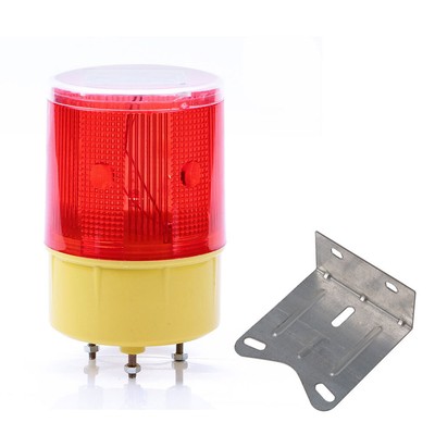 Solar Strobe Warning Red Light Night Road Construction Cone Traffic ...