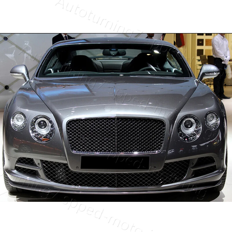 REAL Carbon Front Bumper Lip Spoiler Splitter For Bentley Continental ...