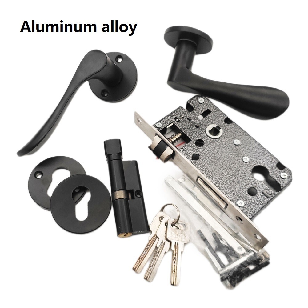 Privacy Ensured Indoor Single Side Lock Aluminum Alloy Bedroom Door ...