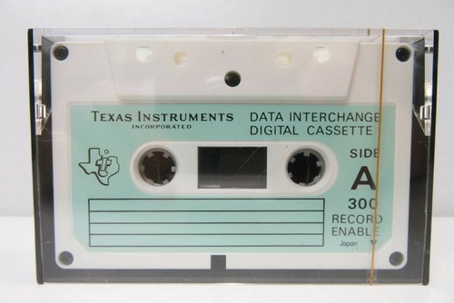 Rare Texas Instruments Vintage Computer Data Cassette 960333-0001 ...