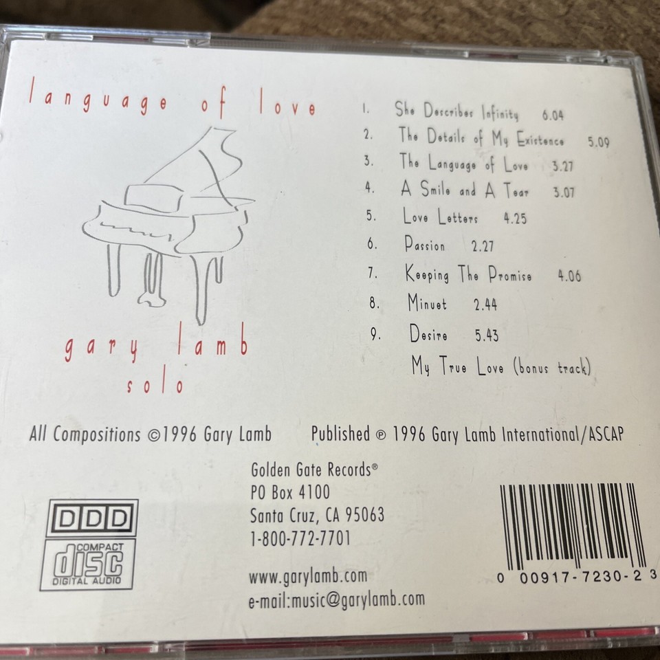 Gary Lamb Language Of Love (CD , 1996) | eBay