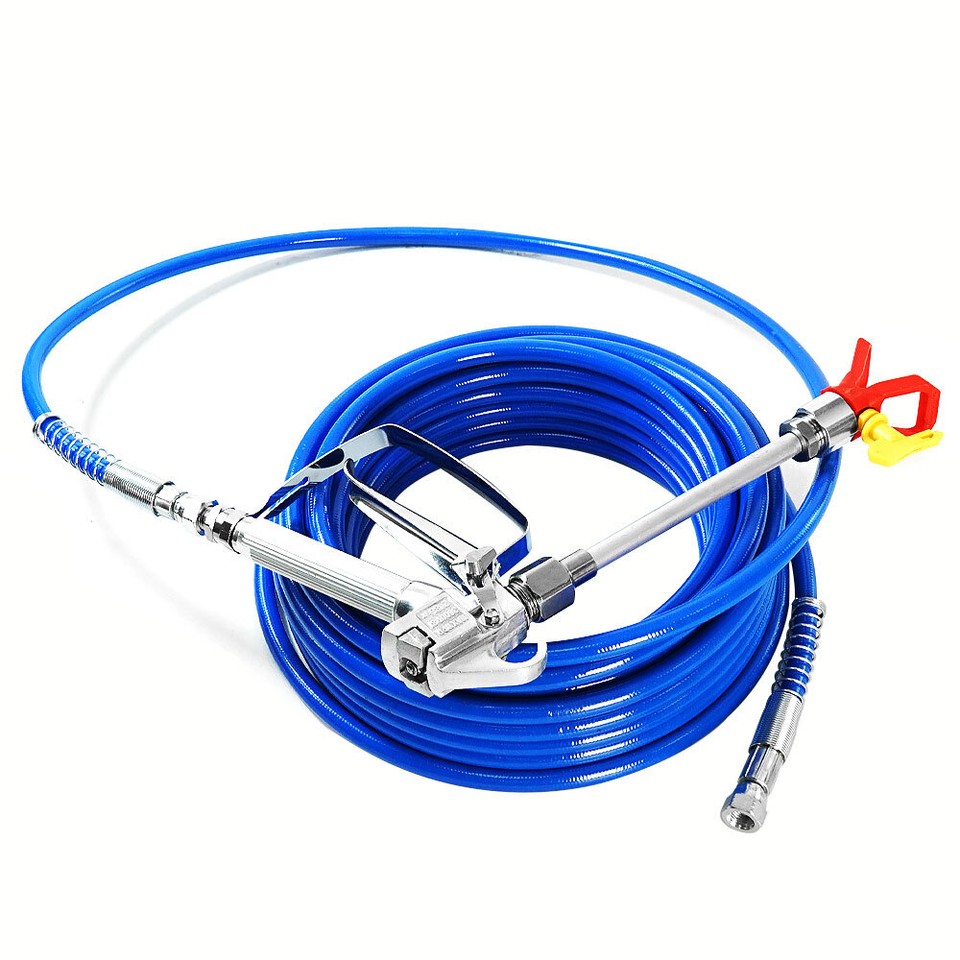 Airless Paint Spray Hose Kit 50ft 1/4" Swivel Joint 3600psi with 517 ...